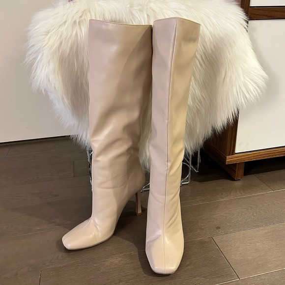 Missguided | Shoes | Missguided Square Toe Knee Boots | Poshmark